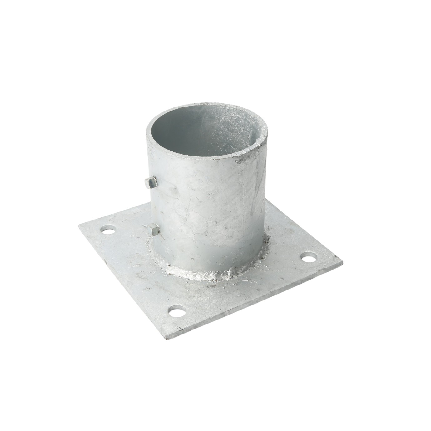 Chain Link 4" Domestic Post Floor Flanges - Pressed Steel Surface Mount ...