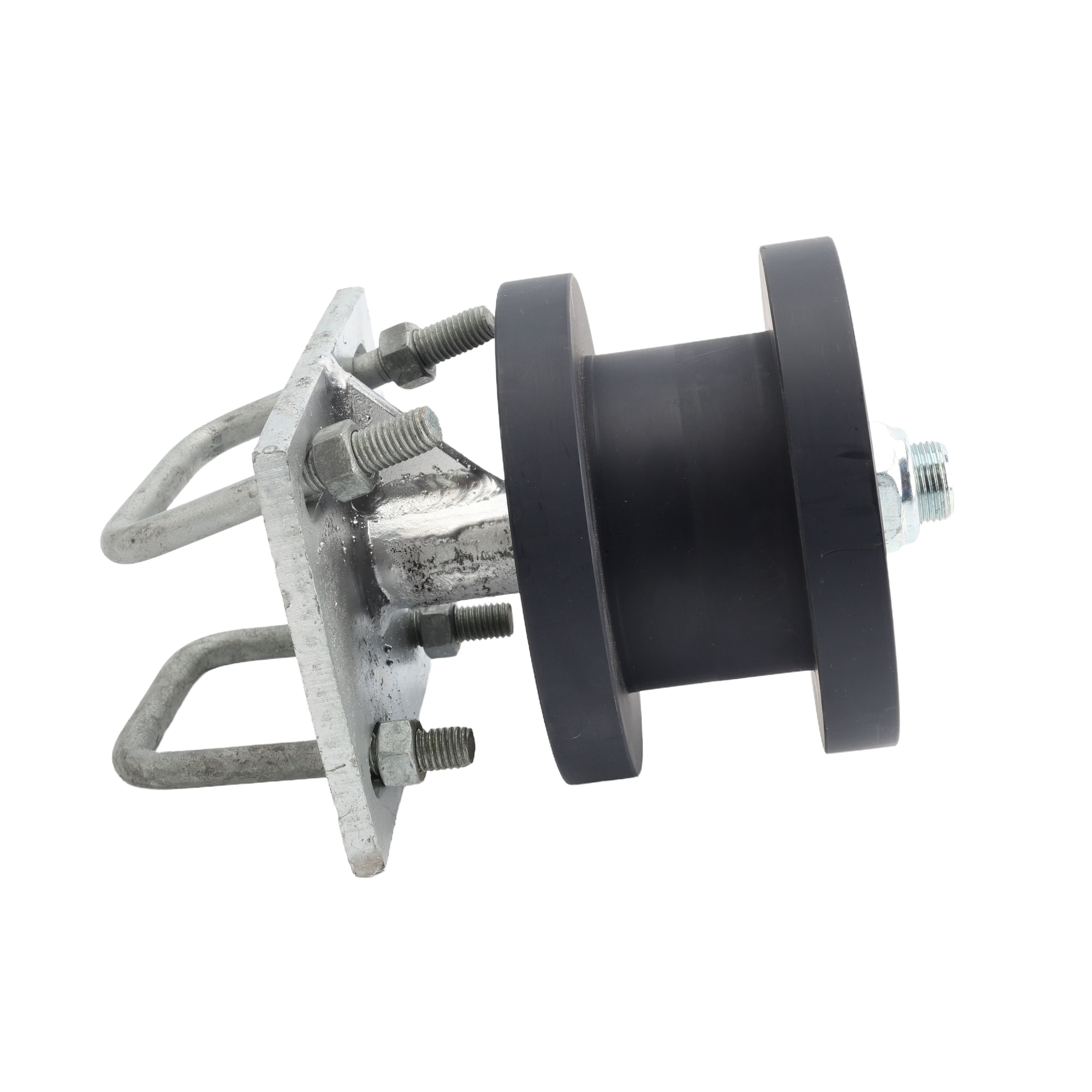3" Square Post x 2" Square Gate Frame Nylon Cantilever Roller for Chain ...