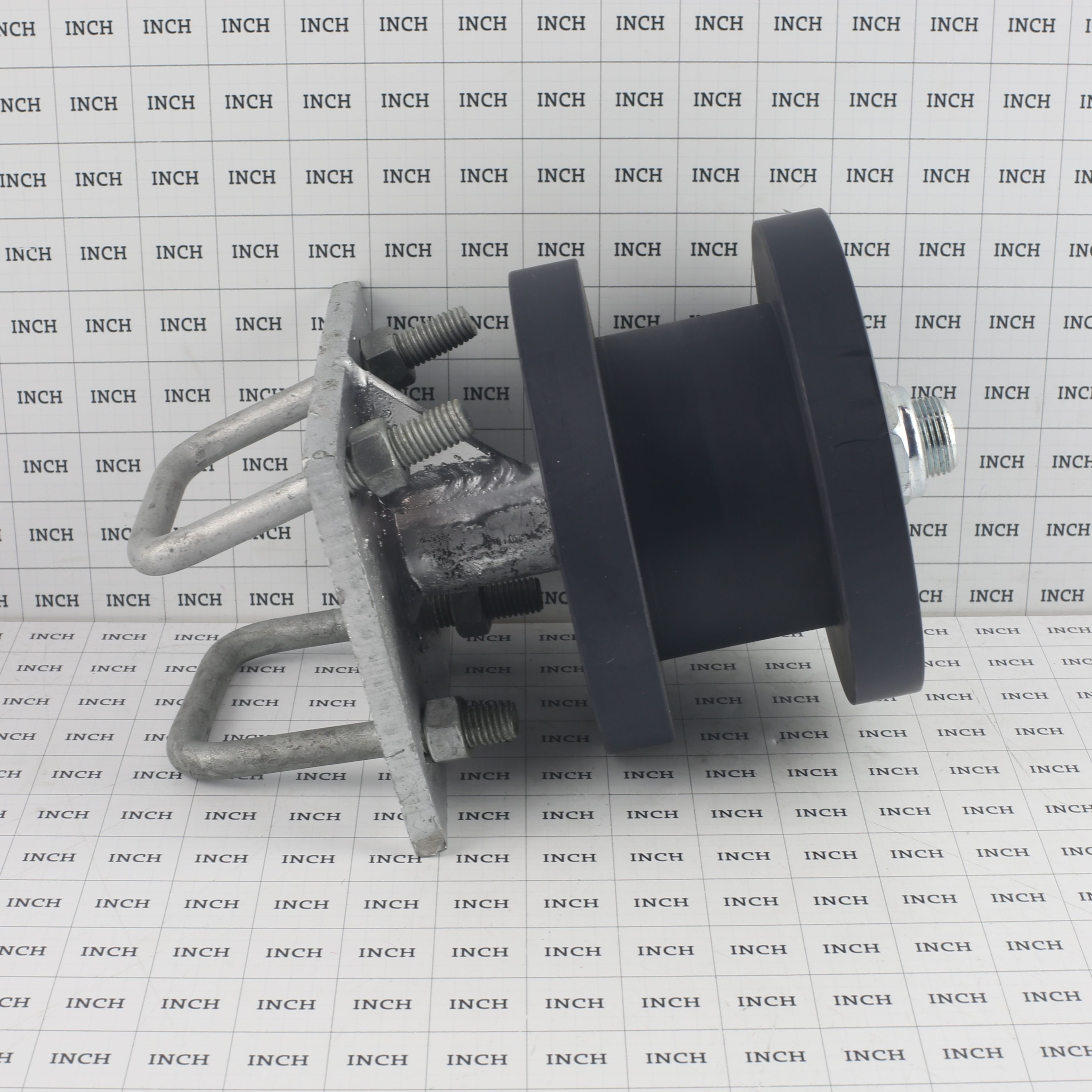 3" Square Post x 2" Square Gate Frame Nylon Cantilever Roller for Chain ...