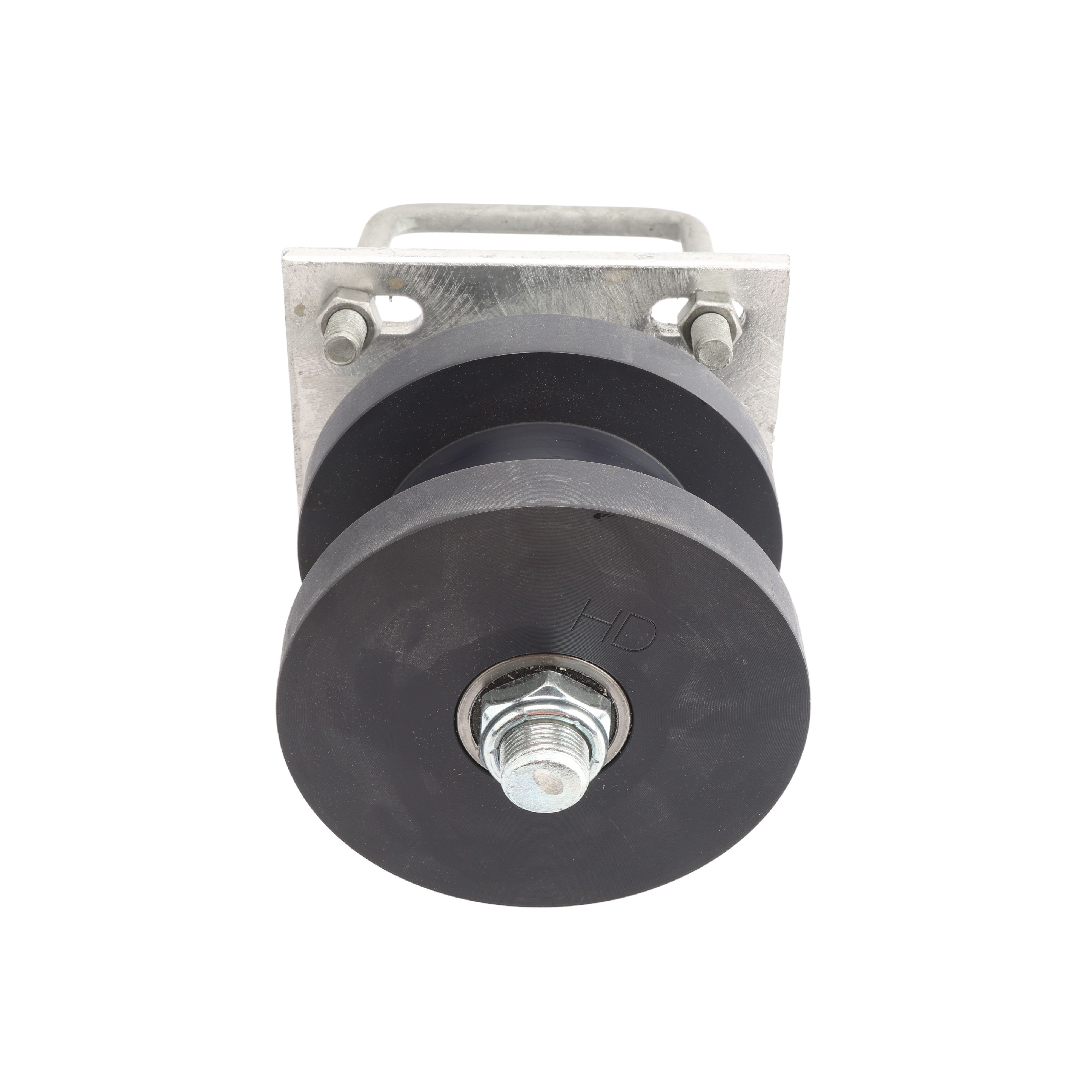 4" Square Post x 2" Square Gate Frame Nylon Cantilever Roller for Chain ...