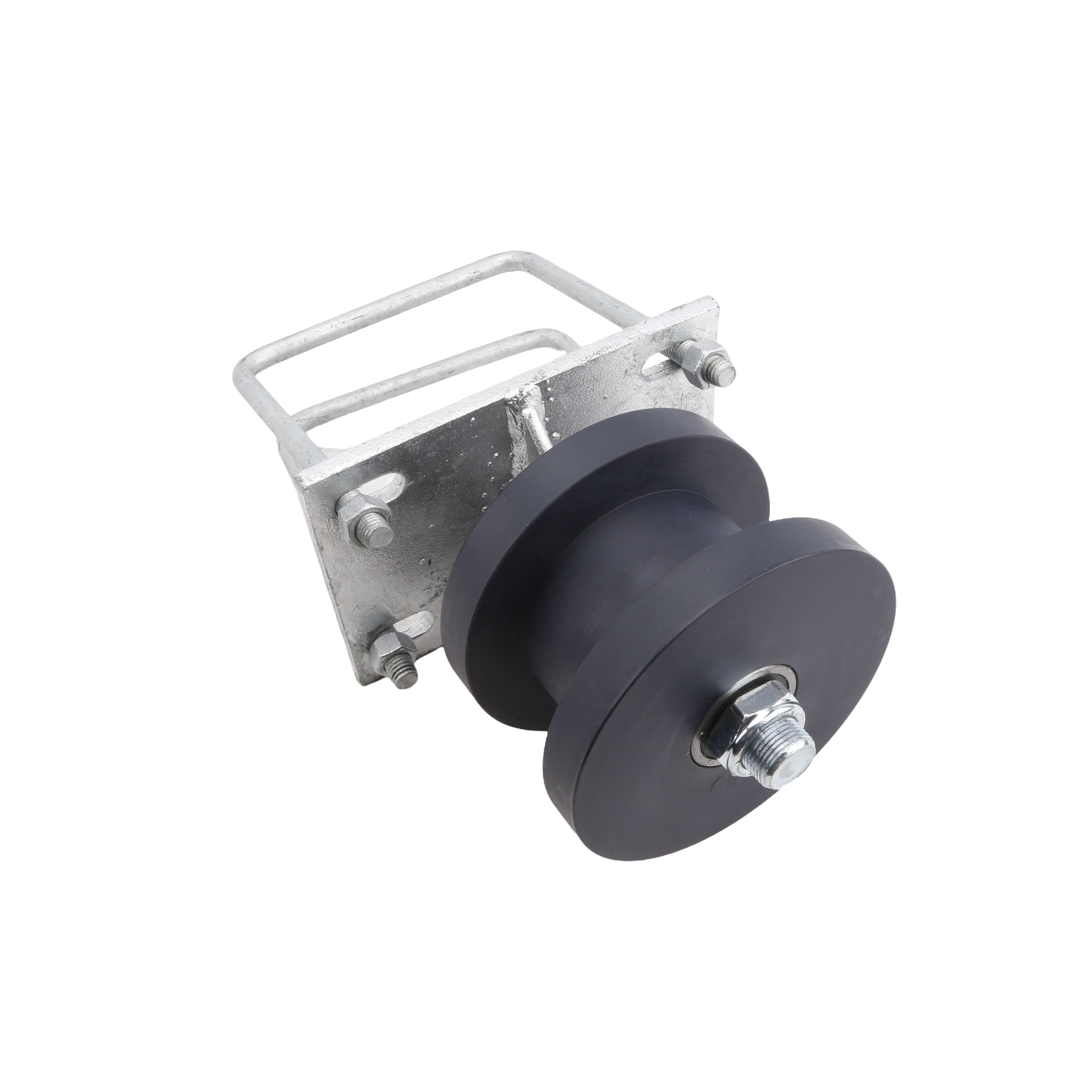 6" Square Post x 2" Square Gate Frame Nylon Cantilever Roller for Chain ...