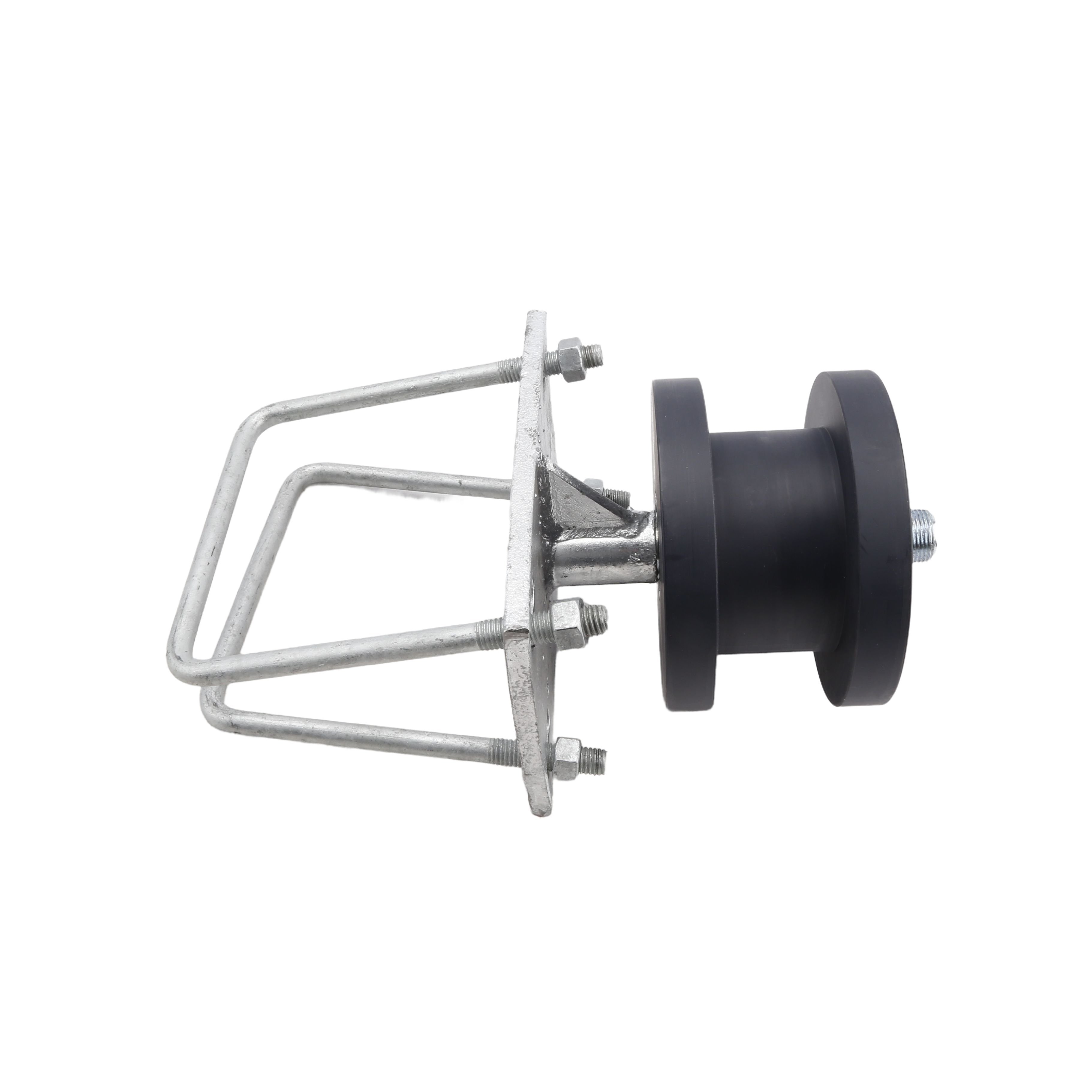 6" Square Post x 2" Square Gate Frame Nylon Cantilever Roller for Chain ...