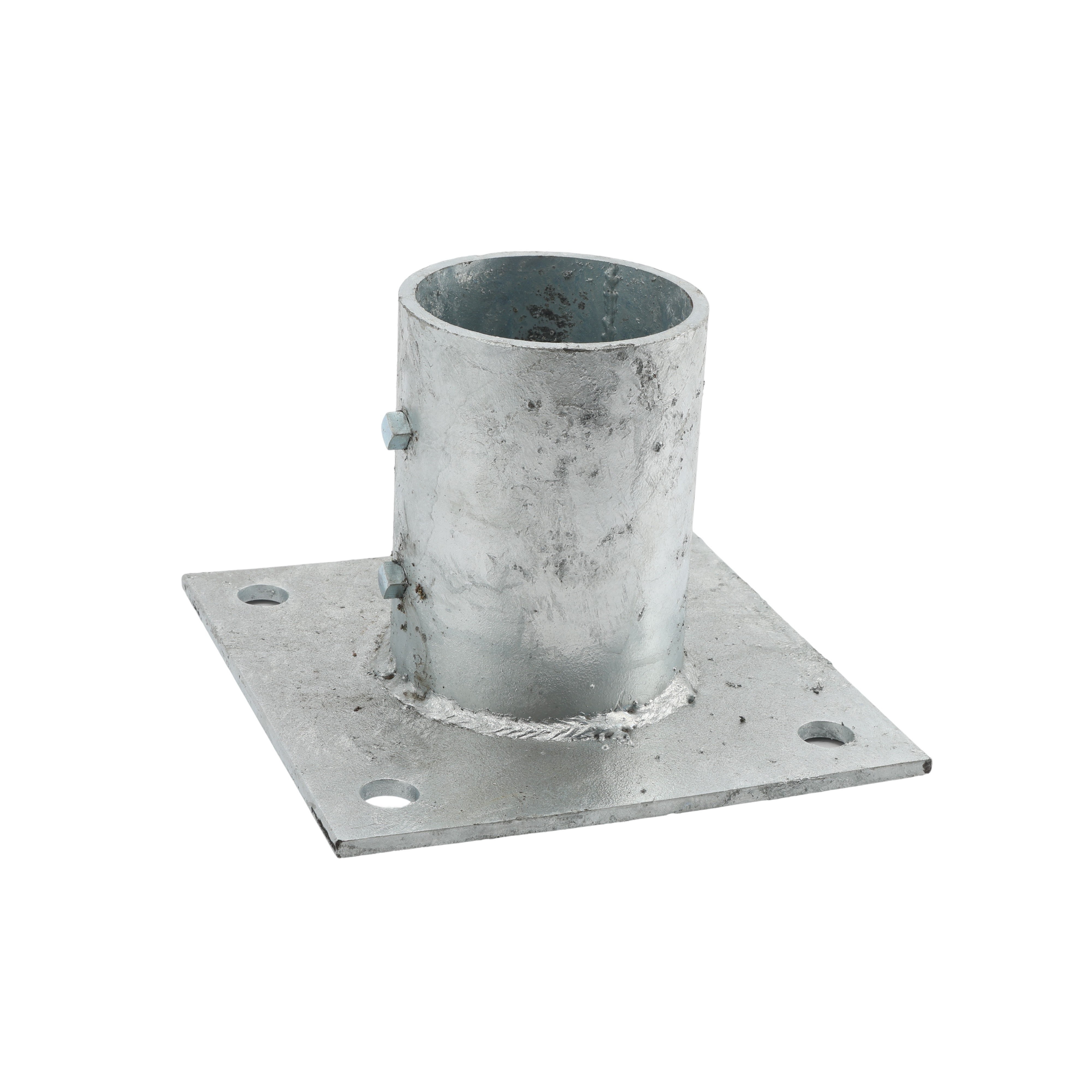 Chain Link 3 1/2" Domestic Post Floor Flanges - Pressed Steel Surface ...