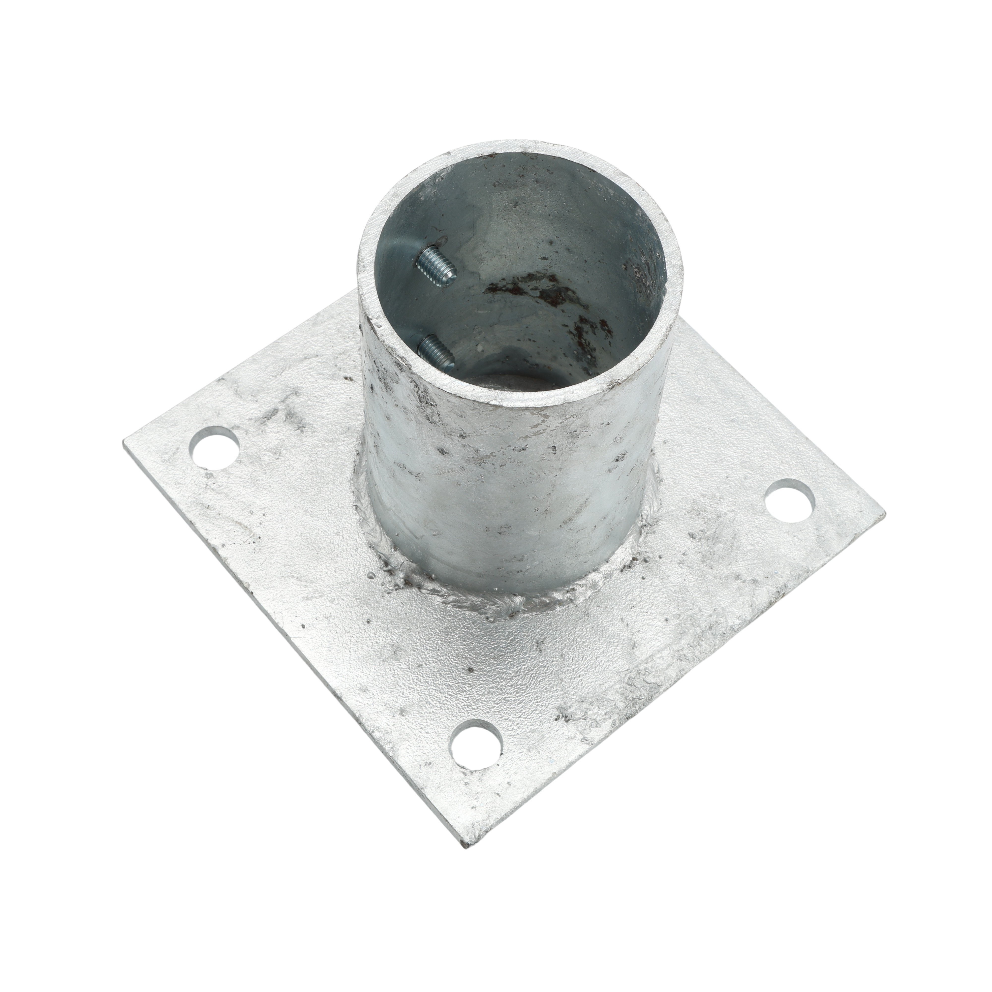 Chain Link 3 1/2" Domestic Post Floor Flanges - Pressed Steel Surface ...