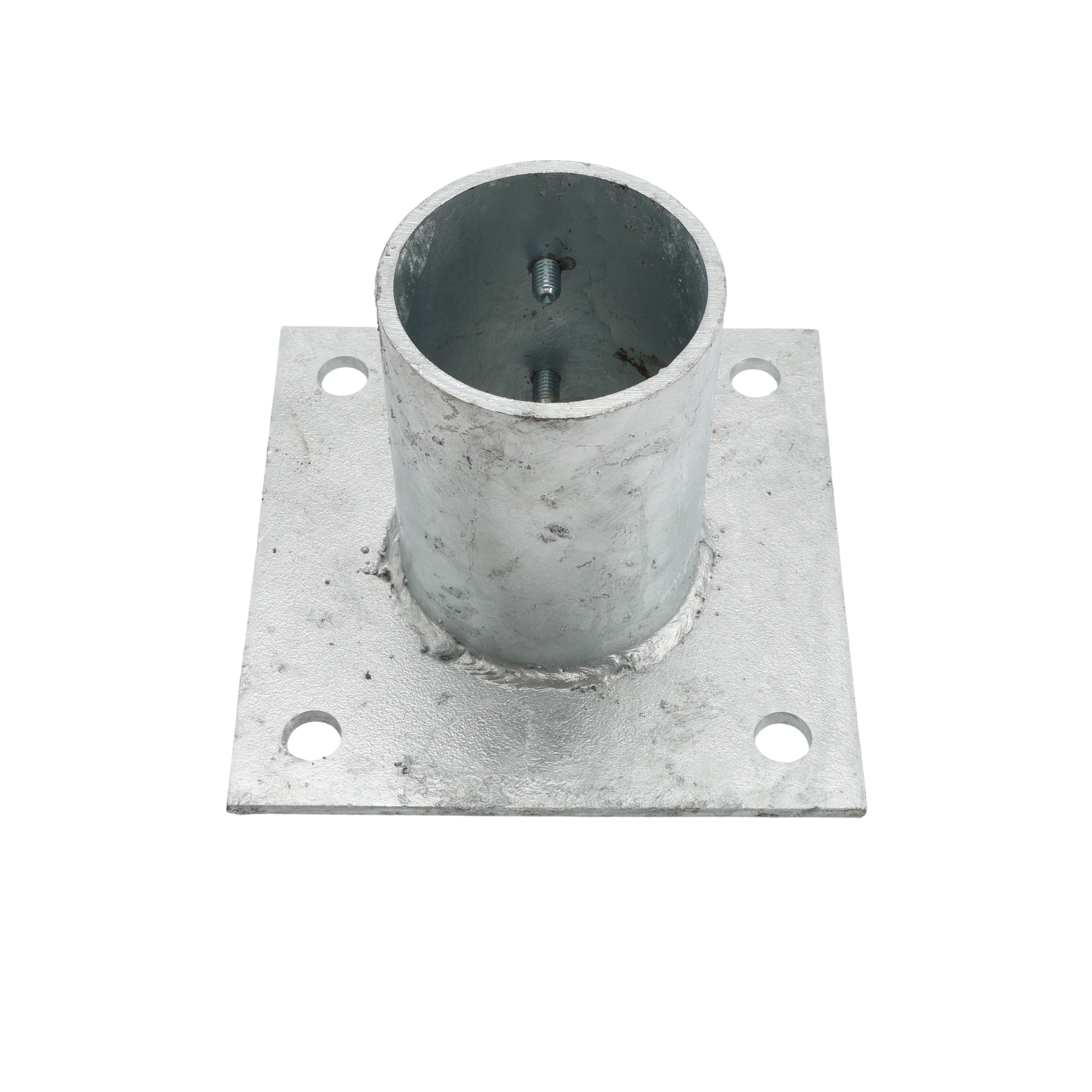 Chain Link 3 1/2" Domestic Post Floor Flanges - Pressed Steel Surface ...