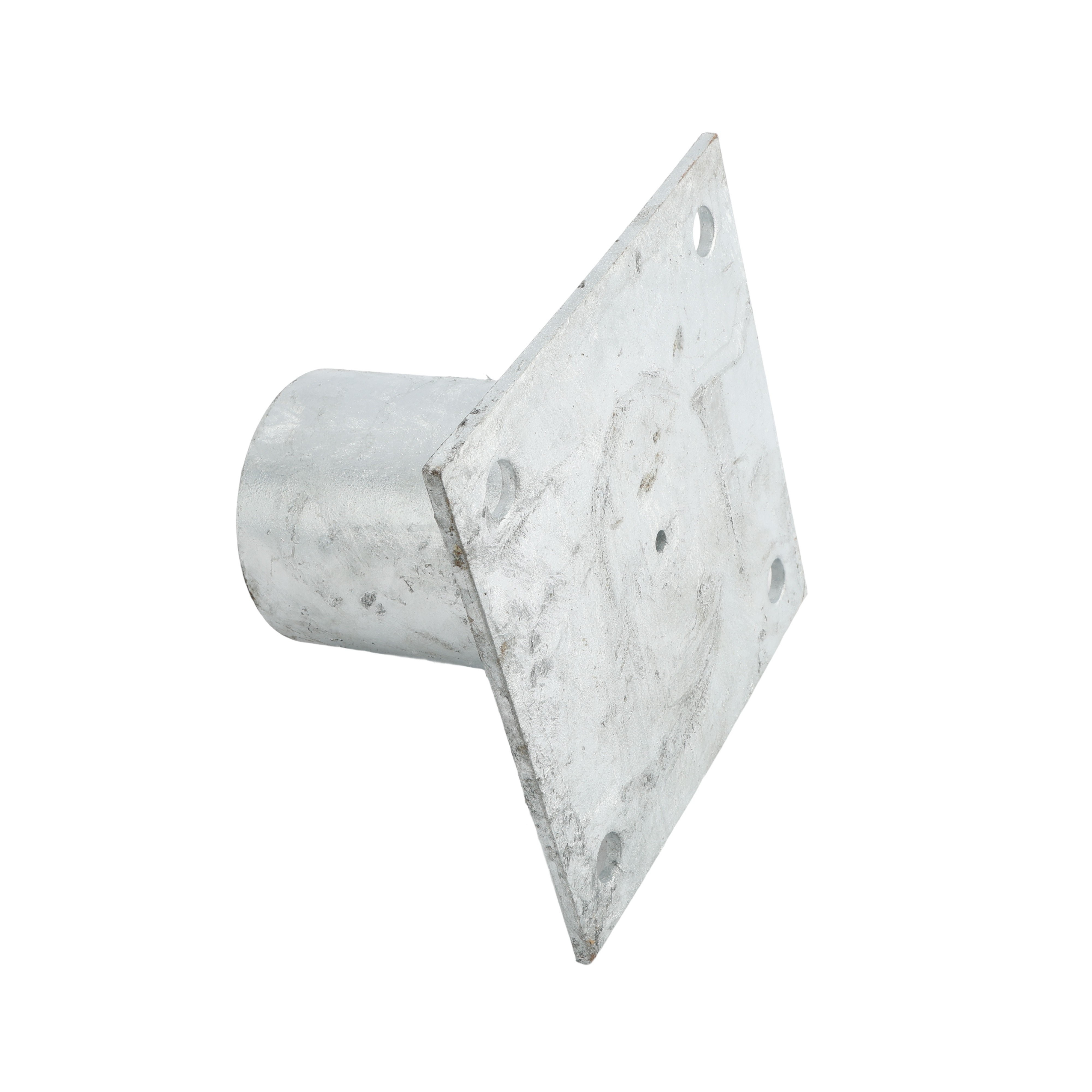 Chain Link 3 1/2" Domestic Post Floor Flanges - Pressed Steel Surface ...