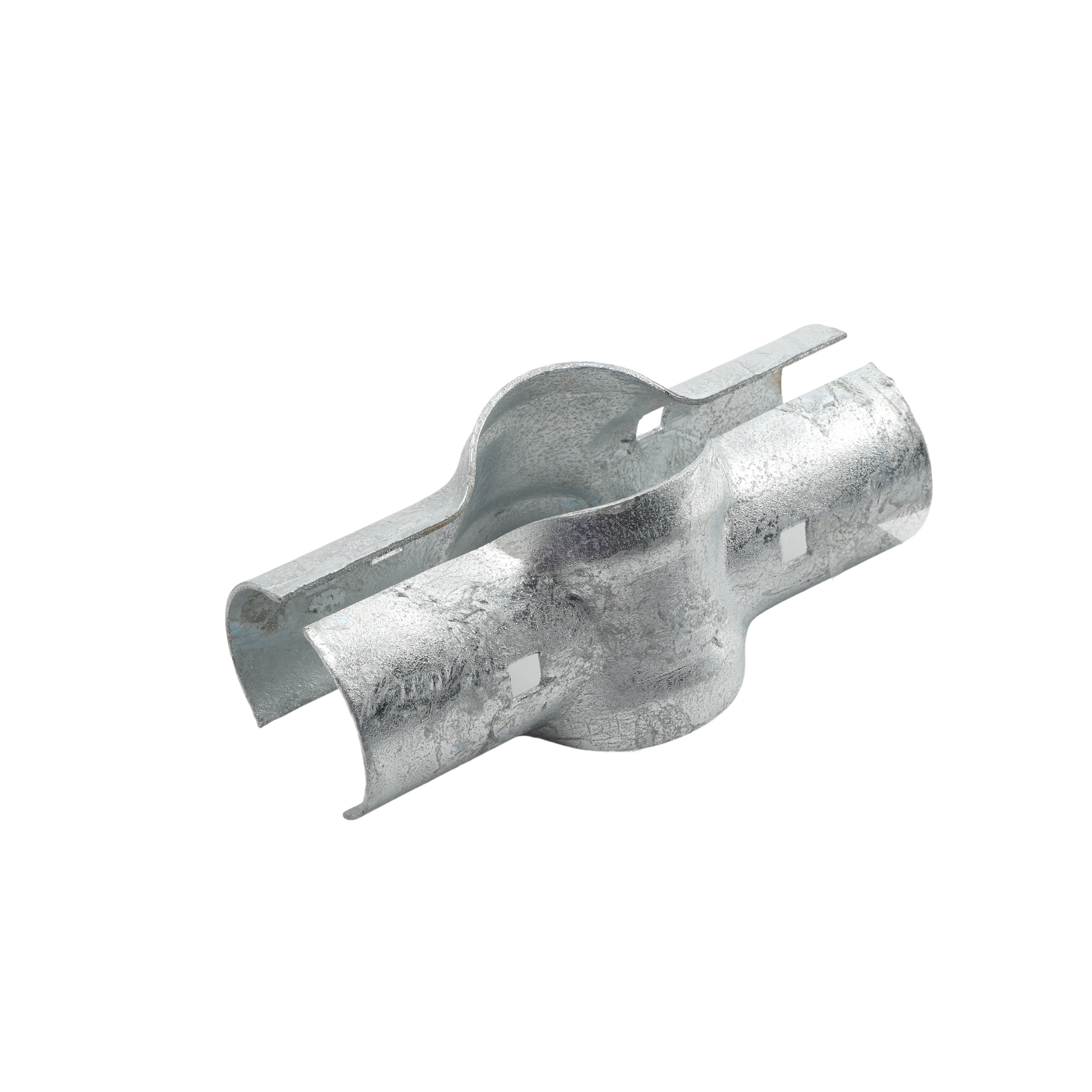 Chain Link 2 1/2" Post x 2" Rail Domestic Line Rail Clamps (Fits 2 3/8 ...