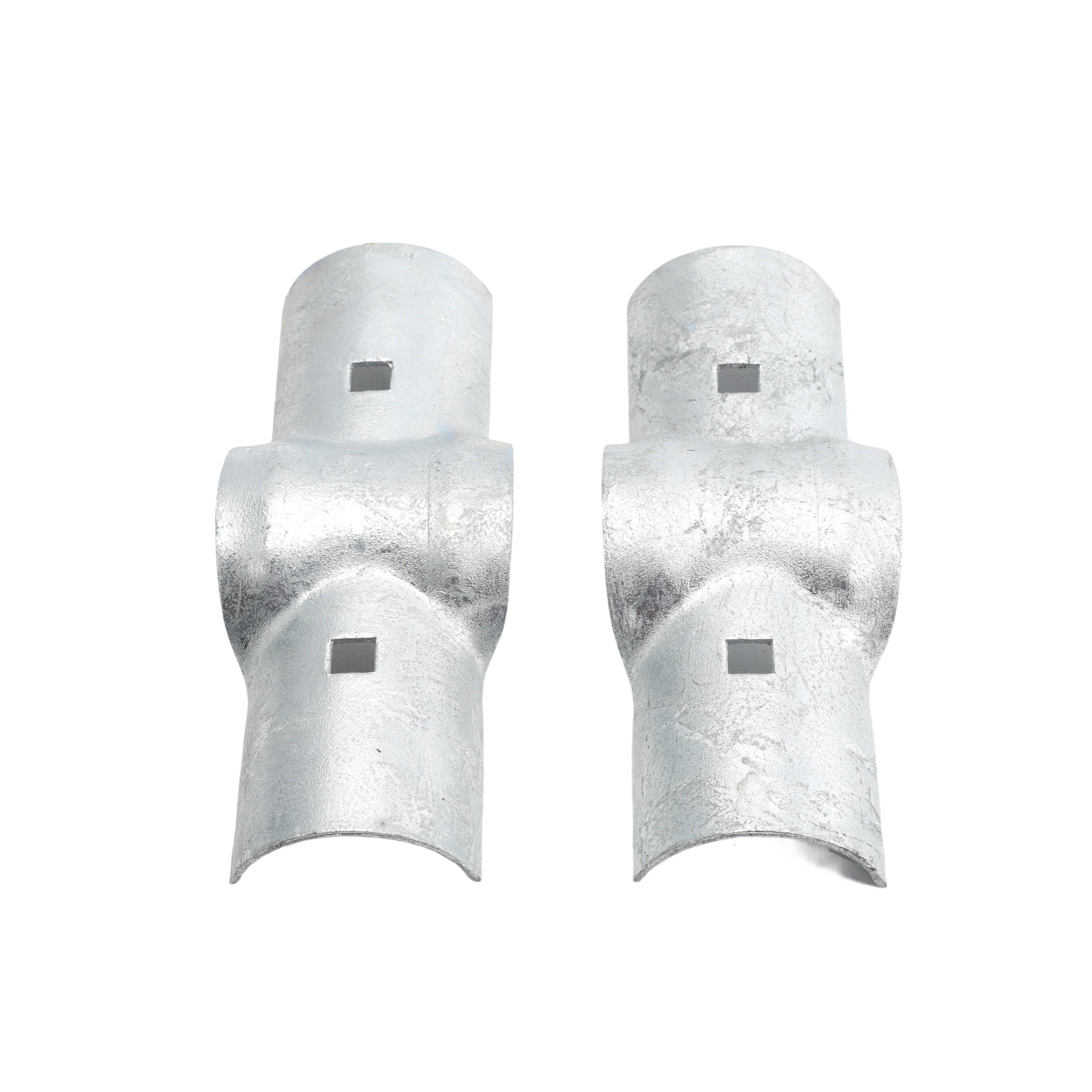 Chain Link 2 1/2" Post x 2" Rail Domestic Line Rail Clamps (Fits 2 3/8 ...