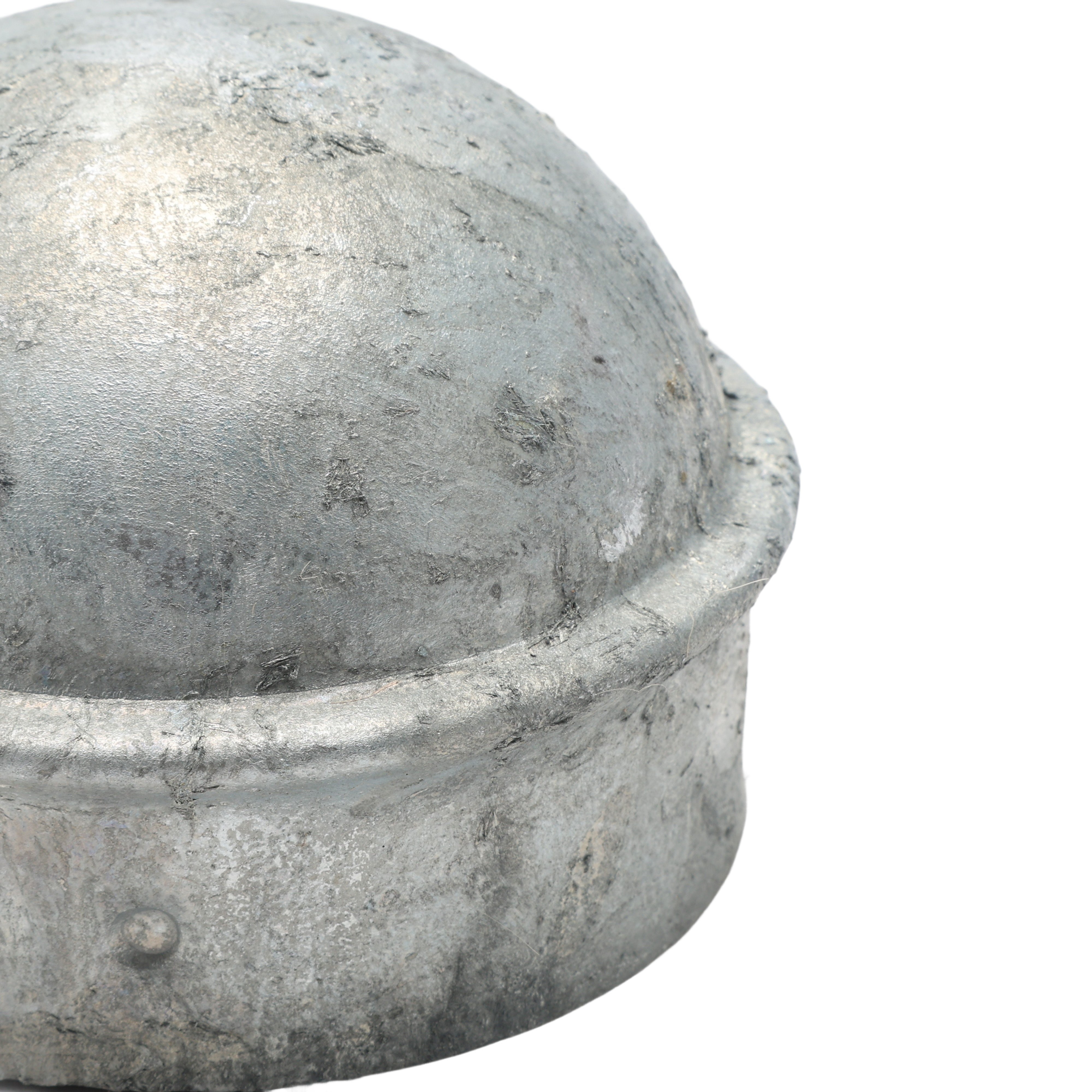 4 1/2" [4 1/2" OD] Domestic Chain Link Round Dome External Fence Post ...