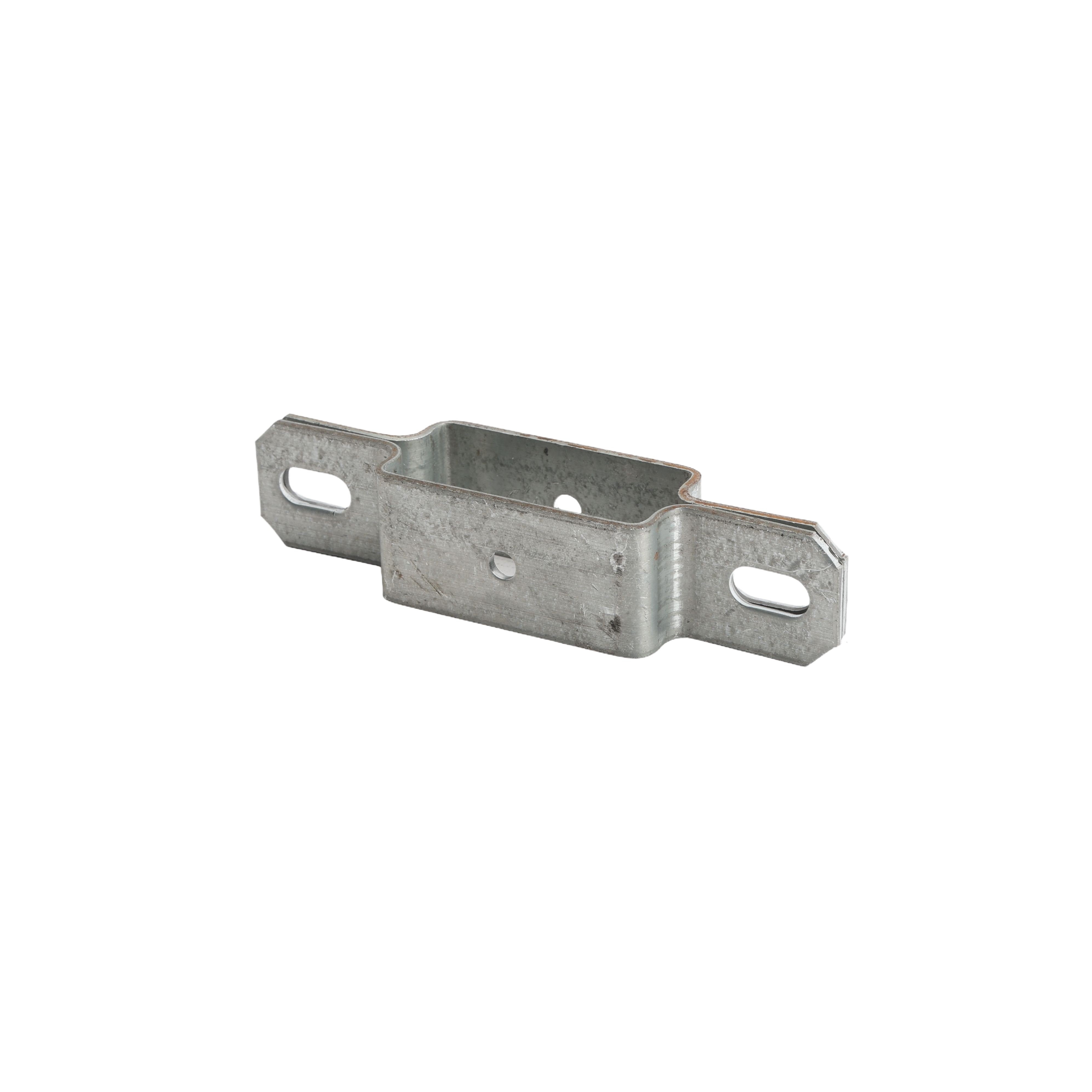 2 1/2" Post x 1 1/4" Rail Square Line Rail Clamp Chain Link Galvanized ...